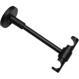 Deckentr&auml;ger f&uuml;r Sichtschutz Gardinia "Memphis", schwarz (schwarz, matt), Metall, Sichtschutzbefestigungen, Serie Einzelprogramm Memphis &Oslash; 16 mm
