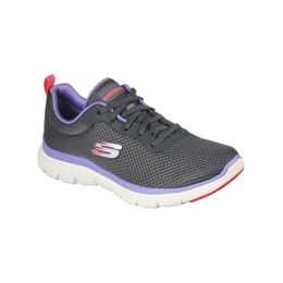Wanderschuh Skechers "Flex", Damen, Gr. 38,5, grau (grau, bunt, kombi), Obermaterial: 100% Textilmaterial TEXMAT., Schuhe Wanderschuh