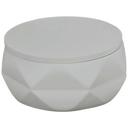 Aufbewahrungsdose Kleine Wolke "Crackle Jar", grau (platin), Polyresin (Kunststein), Aufbewahrungsboxen
