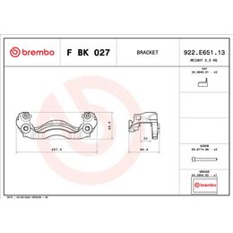 Brembo Bremssattelhaltersatz fbk027 rechts f&uuml;r VW