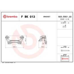 Brembo Bremssattelhaltersatz fbk013 rechts f&uuml;r Mercedes