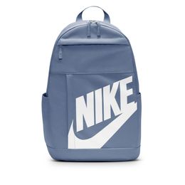 Rucksack Nike Sportswear "Nike Elemental Backpack (21L)", blau (work blau, work blau, wei&szlig;), Rucks&auml;cke, Web, Obermaterial: 100% Polyester, Rucksack, f&uuml;r Arbeit, Training oder Schule, mit gro&szlig;em Rei&szlig;verschlussfach