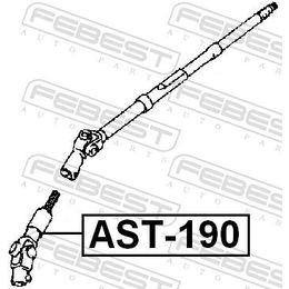 FEBEST Lenkwelle ast190 f&uuml;r TOYOTA