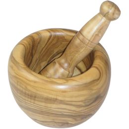 M&ouml;rser BERARD FRANCE 1892, braun (holzfarben), &Oslash;:12cm, Massivholz, M&ouml;rser, M&ouml;rser, robustes Olivenholz
