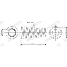 Monroe Fahrwerksfeder OESpectrum SPRINGS sp0115 f&uuml;r LEXUS TOYOTA