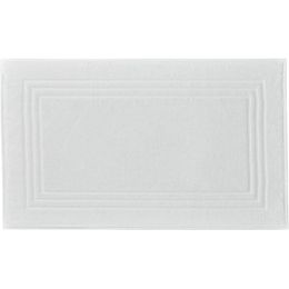 Badematte Kleine Wolke "Lodge, Badvorleger" Gr. 2, wei&szlig; (schneewei&szlig;), H:80mm, Baumwolle, Badematten, Badematte, Badteppich, Frottier-Qualit&auml;t, Uni Farben, mit Bord&uuml;re