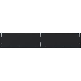 Wandboard FORTE "Kaszimiro", schwarz (waterford eiche, schwarz), B:160cm H:29,6cm T:21,9cm, Holzwerkstoff, Regale, Wandboard
