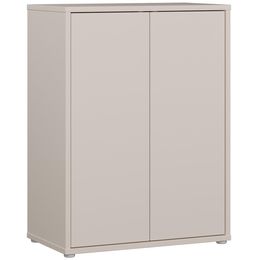 Kommode FORTE "Alice Springs. Kommode, 2 T&uuml;ren, B/H/T 74,5/99,1/41,5 cm", beige (sand), B:74,5cm H:99,1cm T:41,5cm, Holzwerkstoff, Sideboards, Kommode, T&uuml;ren grifflos, Push to open