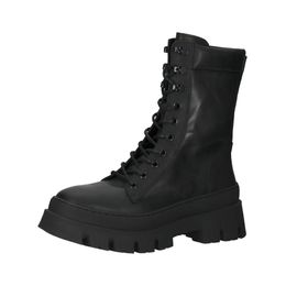 Stiefelette Steve Madden "Steve Madden Stiefelette Leder", Damen, Gr. 41, schwarz, Leder, Schuhe Stiefelette