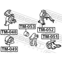 FEBEST Lagerung, Motor tm051 vorne links f&uuml;r TOYOTA