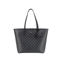 JOOP! Shopper JOOP "cortina 1.0 shopper lhz", Damen, Gr. B/H/T: 36cm x 29cm x 17cm, blau (schwarz navy), Lederimitat, bedruckt, Taschen Shopper, Damen Handtasche mit doppeltem Henkel
