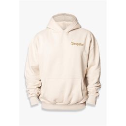 Kapuzensweatshirt DROPSIZE "Dropsize Herren Dropsize Heavy Oversize White Dove 2.0 Hoodie", Herren, Gr. M, coconutmilk, 70% Baumwolle, 30% Polyester, bedruckt, Sweatshirts