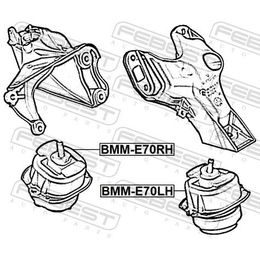 FEBEST Lagerung, Motor bmme70lh links f&uuml;r BMW