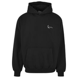 Sweatjacke Karl Kani "Karl Kani Herren KM231-046-2KK Chest Signature OS Hoodie black", Herren, Gr. L, schwarz, 80% Baumwolle, 20% Polyester, unifarben, Sweatjacken Sweatjacke