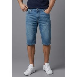 Jeansbermudas Arizona "mit Abriebeffekten f&uuml;r einen collen Used-Look", Herren, Gr. 52, N-Gr, light blau used, Denim/Jeans, Obermaterial: 100% Baumwolle, Abriebeffekte, regular fit kniefrei, Jeans, Regular Fit Passform, gerade Beinform, niedrige Leibh&ouml;he