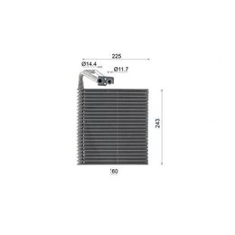 Mahle Verdampfer, Klimaanlage ae219000s f&uuml;r Mercedes