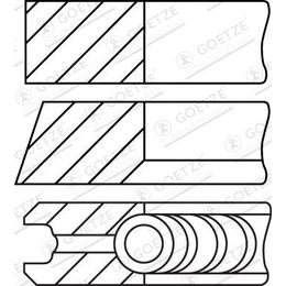 GOETZE ENGINE Kolbenringsatz 0843910710