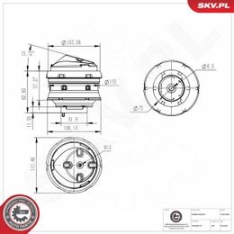 ESEN SKV Lagerung, Motor 75skv002 vorne f&uuml;r Mercedes