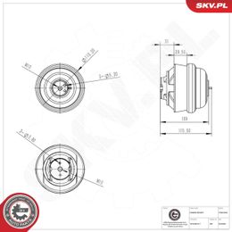 ESEN SKV Lagerung, Motor 75skv003 vorne f&uuml;r Mercedes