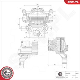 ESEN SKV Lagerung, Motor 75skv340 rechts f&uuml;r Ford