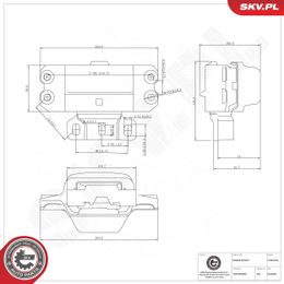 ESEN SKV Lagerung, Motor 75skv042 links f&uuml;r VW
