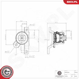 ESEN SKV Lagerung, Motor 75skv294 rechts f&uuml;r Ford Volvo