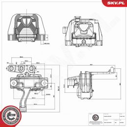 ESEN SKV Lagerung, Motor 75skv102 rechts f&uuml;r VW