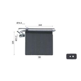 Mahle Verdampfer, Klimaanlage ae204000s f&uuml;r Ford REACH