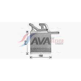 AVA QUALITY COOLING W&auml;rmetauscher, Innenraumheizung dn6466 f&uuml;r NISSAN
