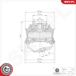 ESEN SKV Lagerung, Motor 75skv168 vorne rechts f&uuml;r Mercedes