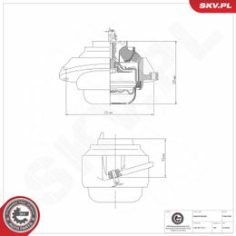 ESEN SKV Lagerung, Motor 75skv203 vorne f&uuml;r Mercedes