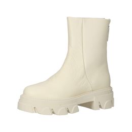 Stiefelette Steve Madden "Steve Madden Stiefelette Leder", Damen, Gr. 38, wei&szlig;, Leder, Schuhe Stiefelette