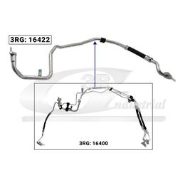 3RG Hochdruck-/Niederdruckleitung, Klimaanlage 16422 f&uuml;r Peugeot TOYOTA