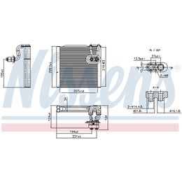 NISSENS Verdampfer, Klimaanlage 92483 f&uuml;r KIA