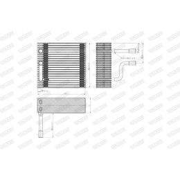 WALKER Verdampfer, Klimaanlage wev00105 f&uuml;r Ford