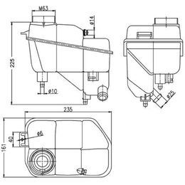 Mahle Ausgleichsbeh&auml;lter, K&uuml;hlmittel crt202000s f&uuml;r Mercedes