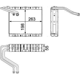 Mahle Verdampfer, Klimaanlage ae85000p f&uuml;r Volvo ASIA LAND ROVER