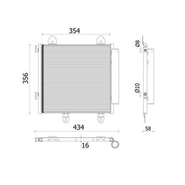Mahle Kondensator, Klimaanlage BEHR HELLA SERVICE *** PREMIUM LINE ac897000p f&uuml;r TOYOTA