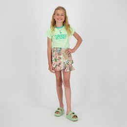 Relaxshorts Vingino, Jungen, Gr. 128, N-Gr, patina gr&uuml;n, Web, Obermaterial: 100% Viskose, gemustert, normal kurz, Hosen, aus Viskose, atmungsaktiv, mit Gummizug am Bund