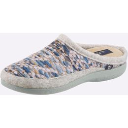 Pantoffel Inspirationen, Damen, Gr. 36, taupe, gemustert, Textil, Schuhe