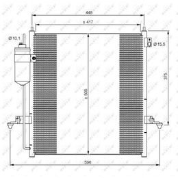 NRF Kondensator, Klimaanlage EASY FIT 35871 f&uuml;r MITSUBISHI