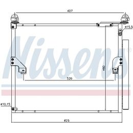 NISSENS Kondensator, Klimaanlage 940508 f&uuml;r LEXUS