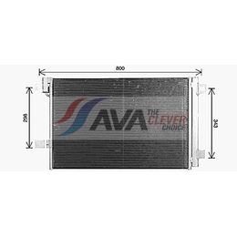 AVA QUALITY COOLING Kondensator, Klimaanlage vn5437d f&uuml;r VW