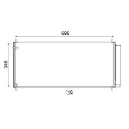 Mahle Kondensator, Klimaanlage ac799000s f&uuml;r TOYOTA