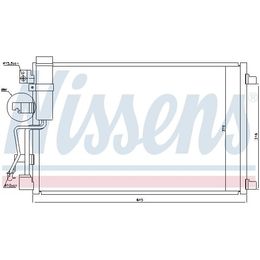 NISSENS Kondensator, Klimaanlage 940041 f&uuml;r NISSAN