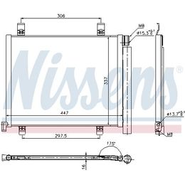NISSENS Kondensator, Klimaanlage 940254 f&uuml;r SEAT