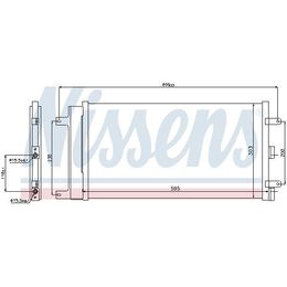 NISSENS Kondensator, Klimaanlage 940061 f&uuml;r Fiat