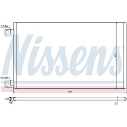 NISSENS Kondensator, Klimaanlage 940184 f&uuml;r Mercedes RENAULT