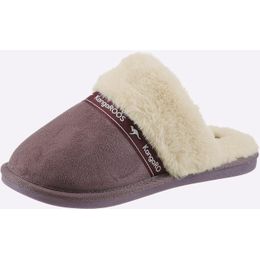 Hausschuh Kangaroos, Damen, Gr. 38, altrosa, Textil, Schuhe Hausschuh