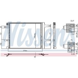 NISSENS Kondensator, Klimaanlage 941399 f&uuml;r TOYOTA